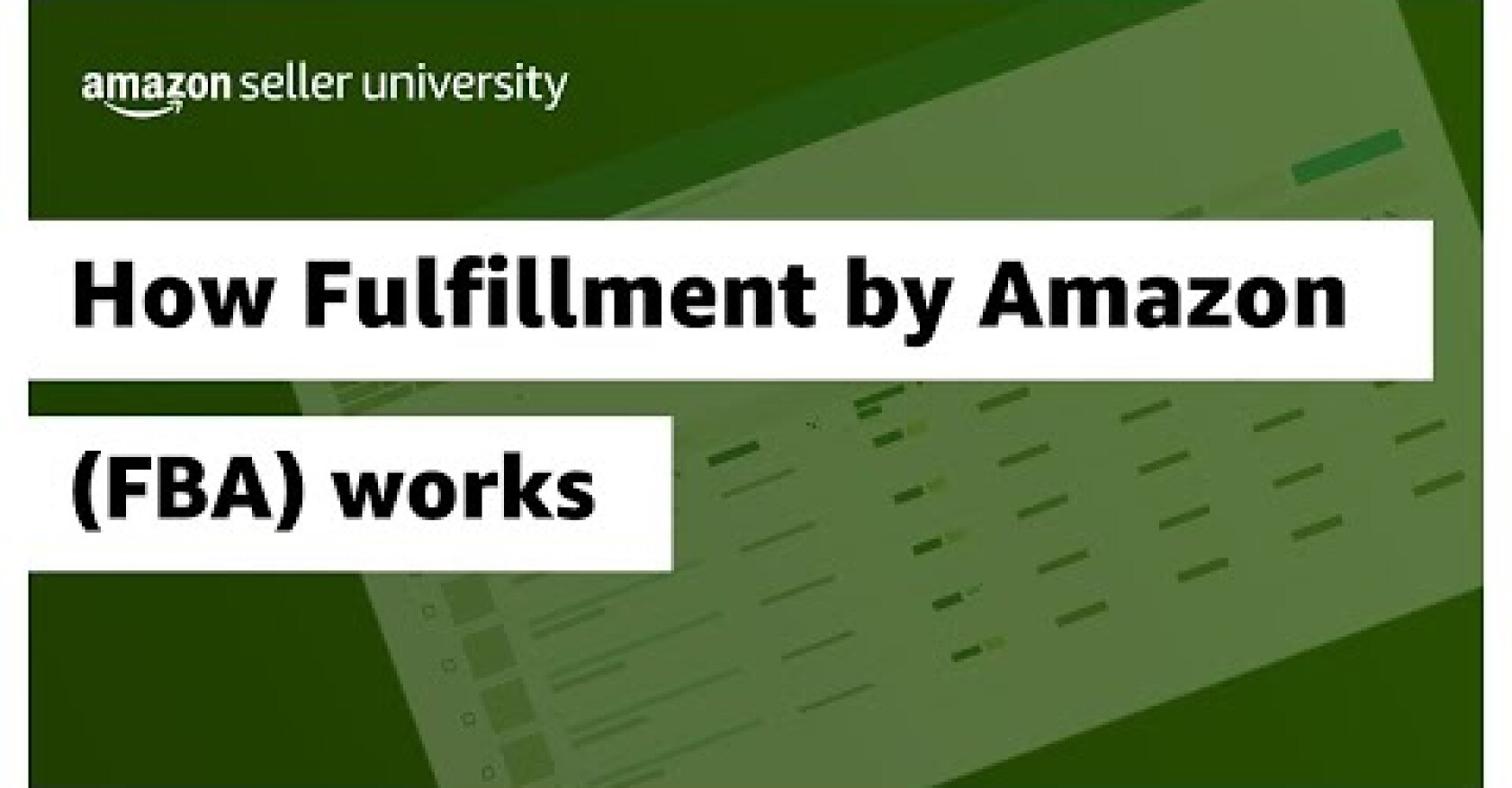 Amazon FBA for beginners